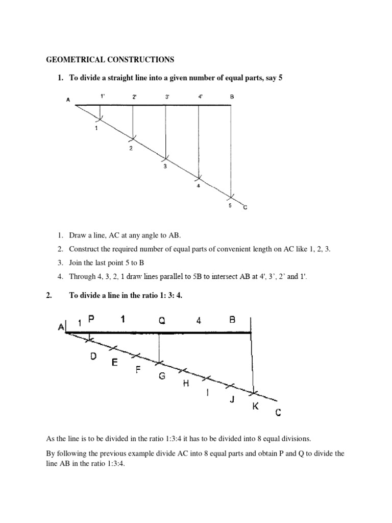Geometrical Constructions | PDF | Perpendicular | Ellipse