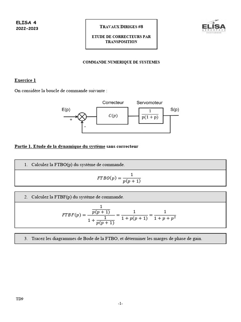 TD8 - Correction SLD | PDF | Ingénierie informatique | Électrotechnique