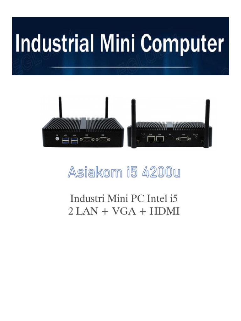 Mini PC (AsiaKom 42000 I5) | PDF | Usb | Hdmi