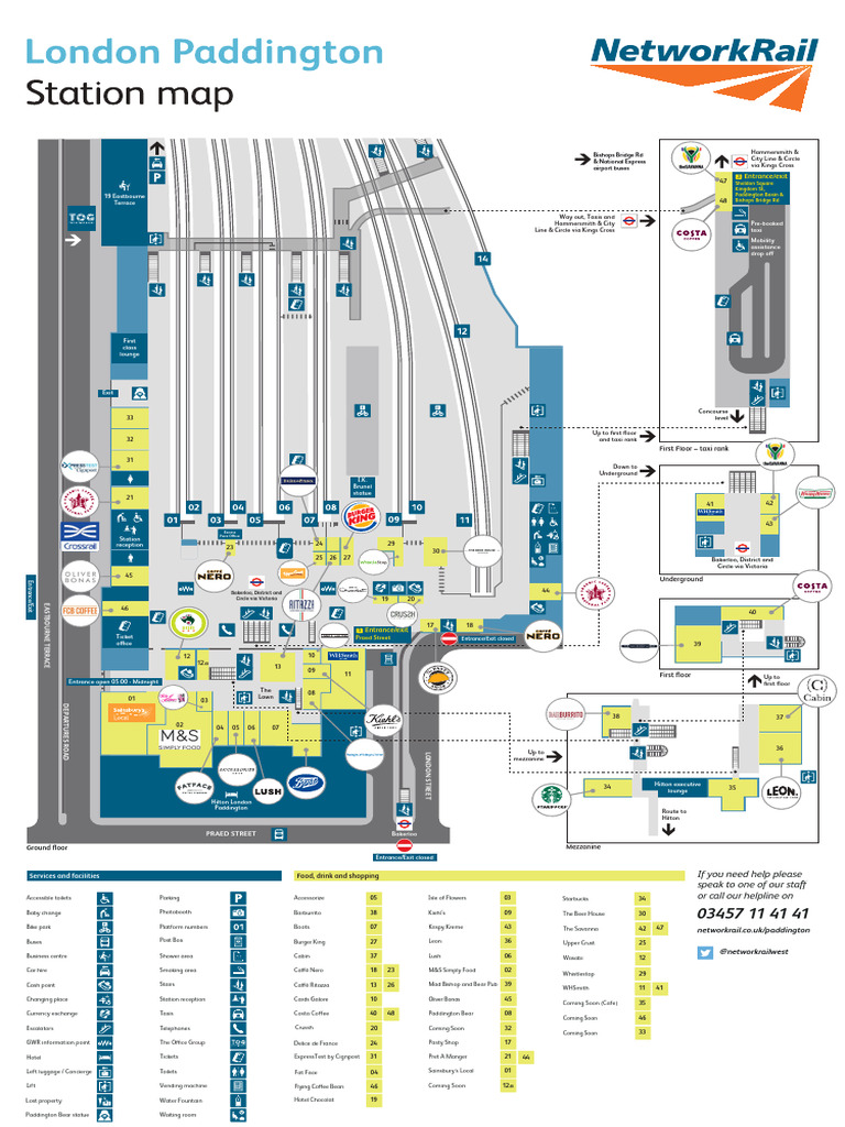London Paddington Station Map | PDF
