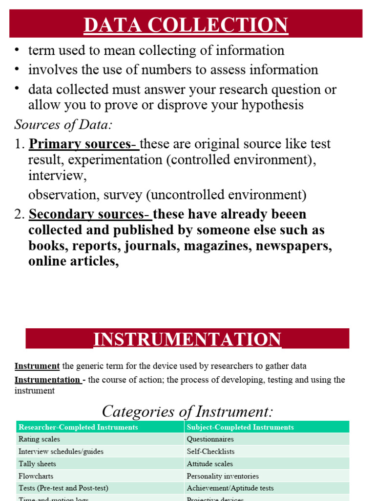 Data Collection Methods or Techniques | PDF | Questionnaire | Survey ...