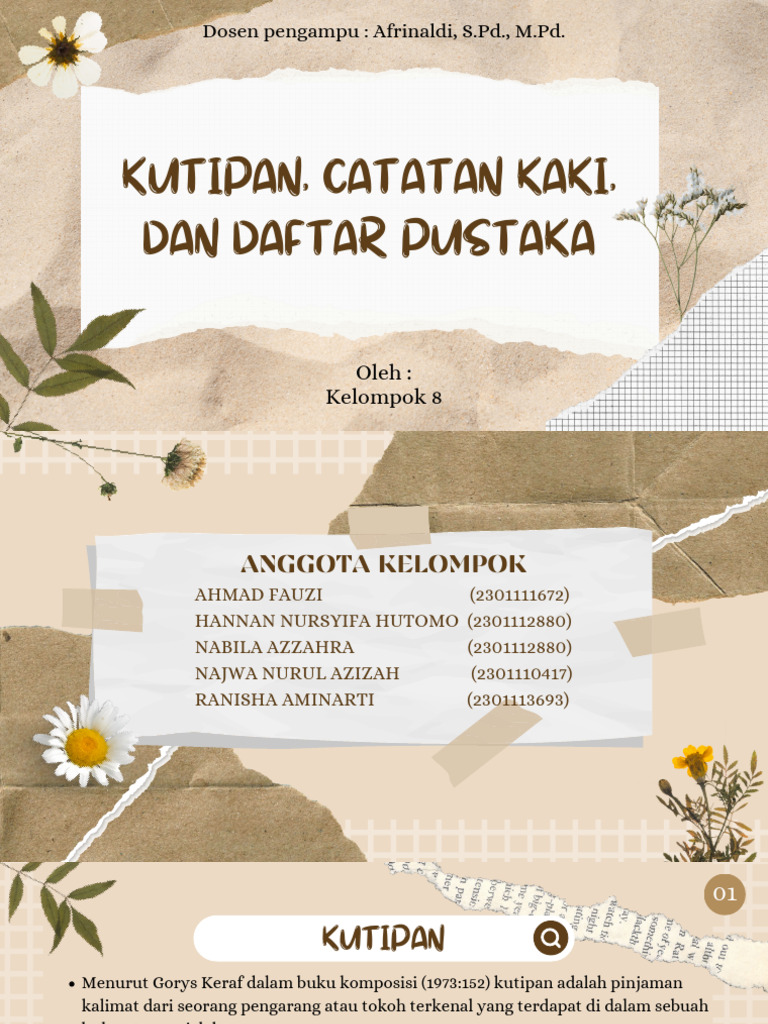 Panduan Penulisan Kutipan dan Dapusk | PDF