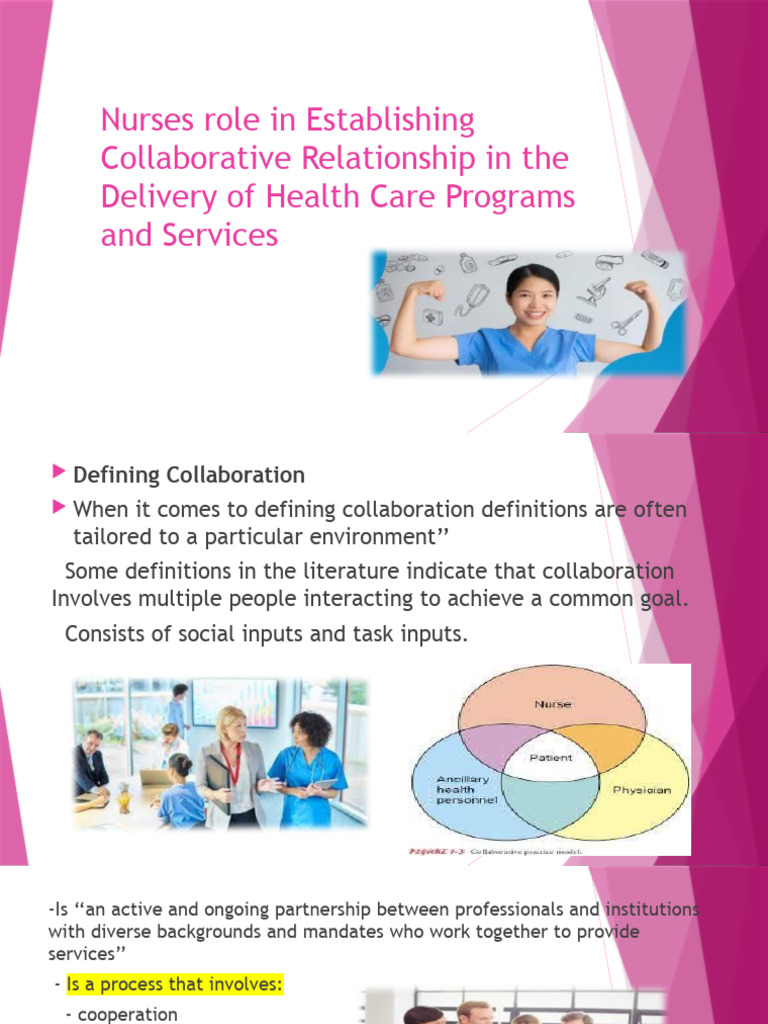 Nurses Role in Establishing Collaborative Relationship in The | PDF ...