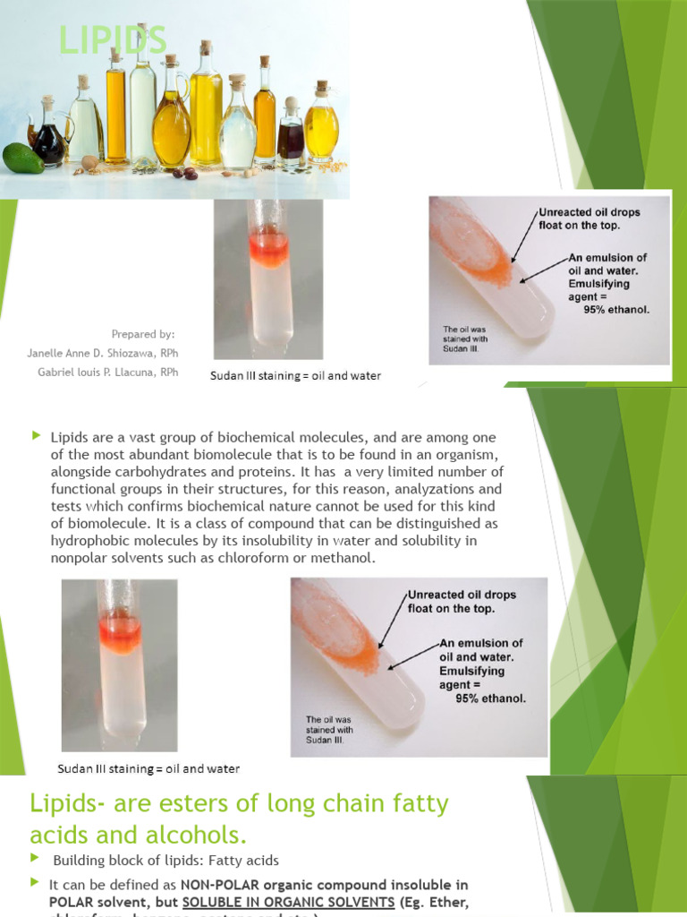 Lipids Laboratory | Download Free PDF | Lipid | Fatty Acid