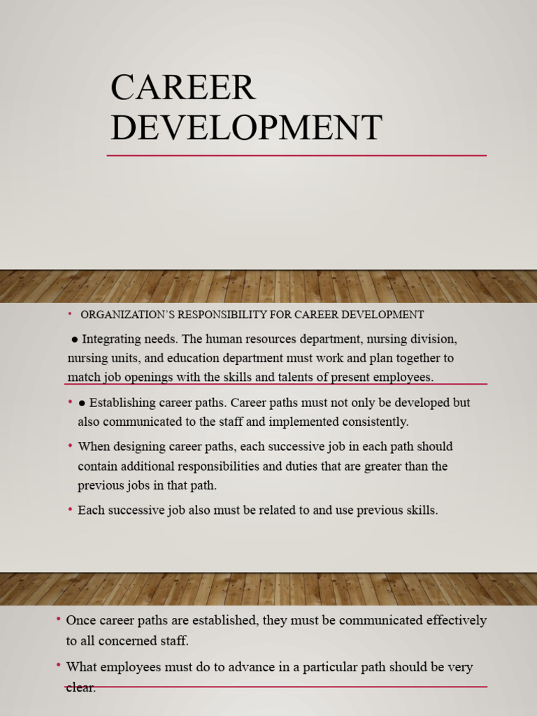 Career Development | PDF | Nursing | Business