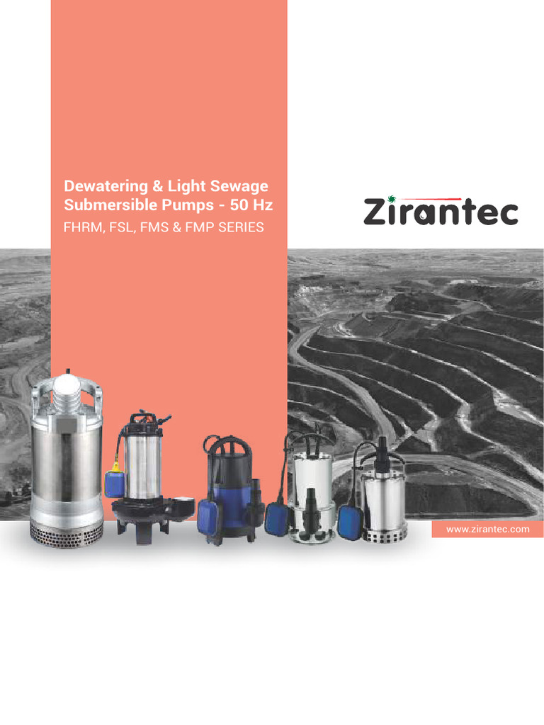 Dewatering Submersible Pumps Flyer | PDF | Pump | Electric Motor