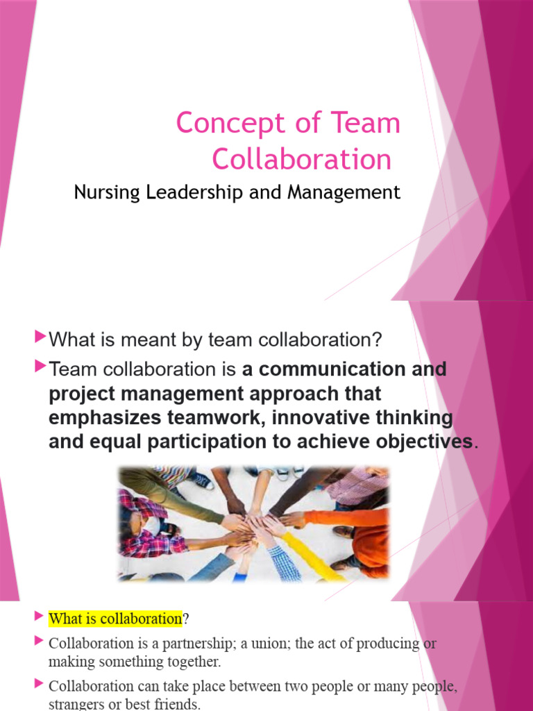 Concept of Team Collaboration | PDF | Collaboration | Organizational ...