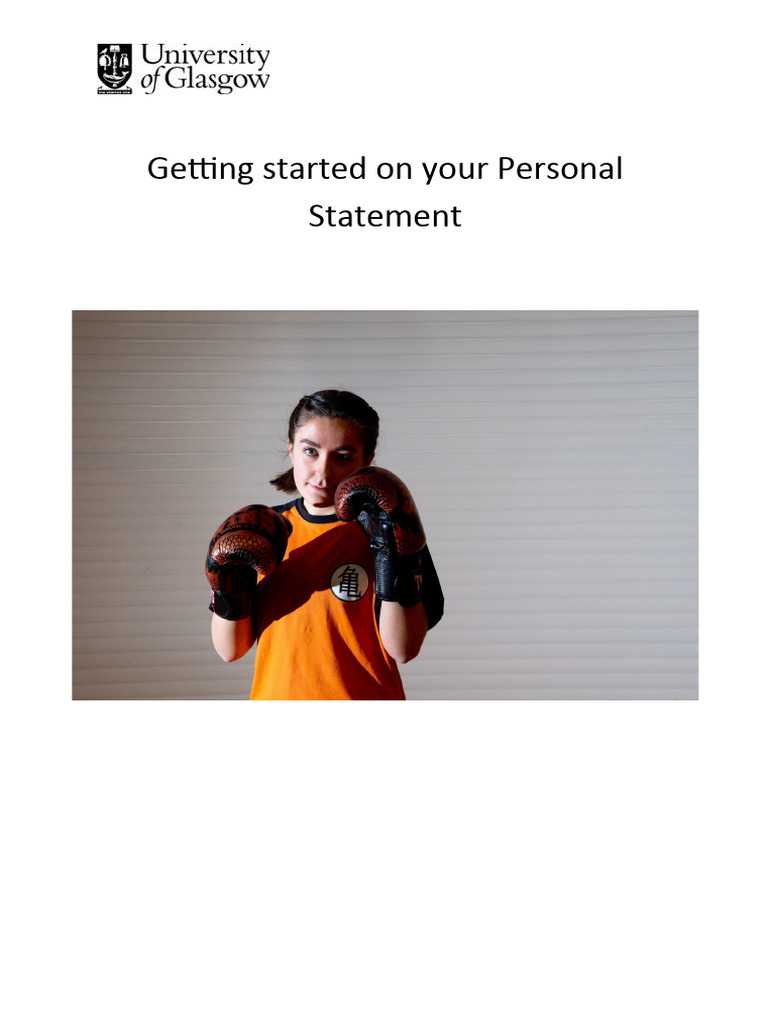 Getting Started On Your Personal Statement Workbook Pdf Market