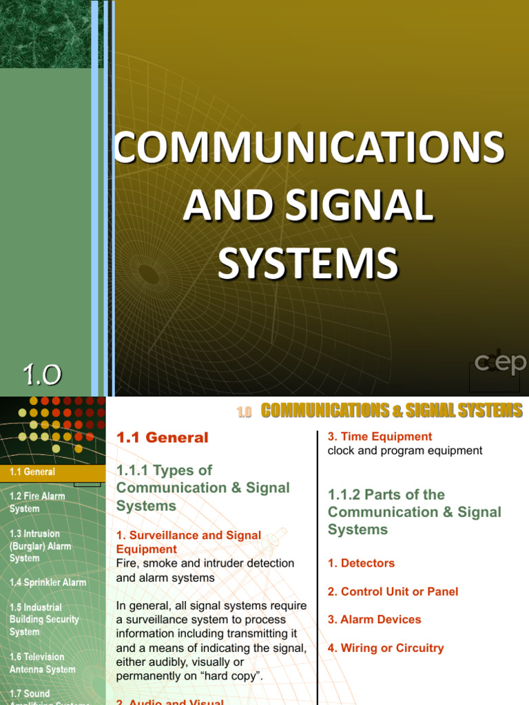 2 Communication - Signal | PDF | Security Alarm | Telephone