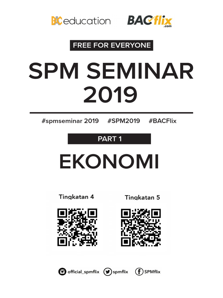 Ekonomi Format SPM | PDF