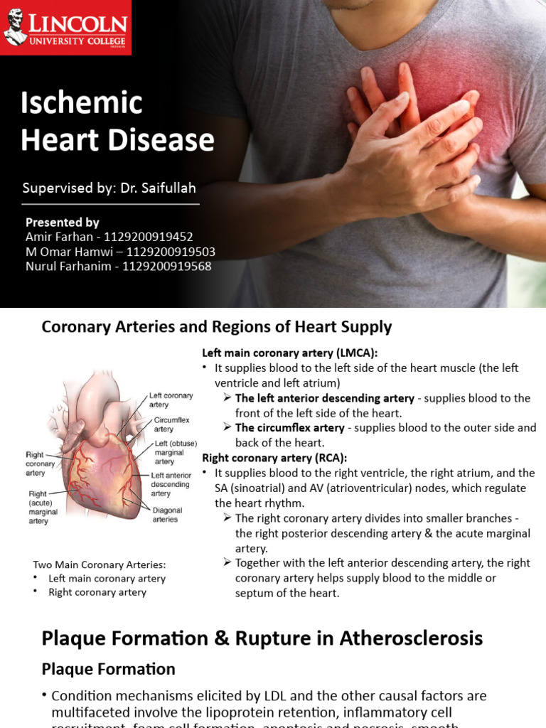 Ischemic Heart Disease | PDF | Myocardial Infarction | Coronary Artery ...