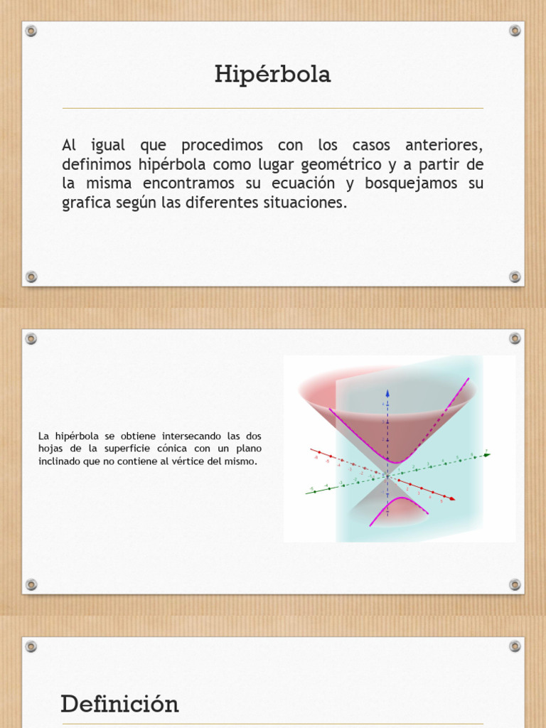 Definición y Ecuación de la Hipérbola | PDF | Asíntota | Elipse