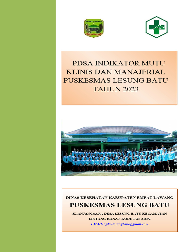 Pdsa Indikator PKM Lesung Batu 2023 | PDF