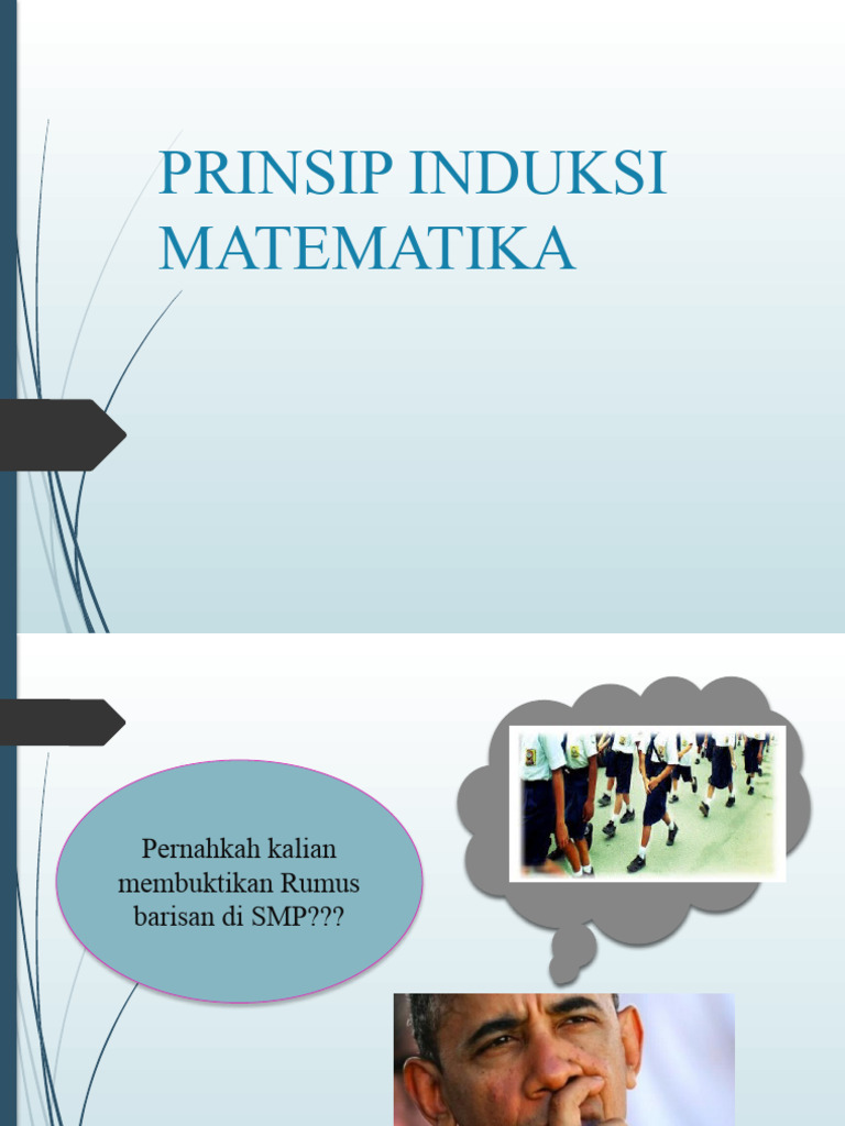 Induksi Matematika: Pembuktian Rumus Barisan | PDF