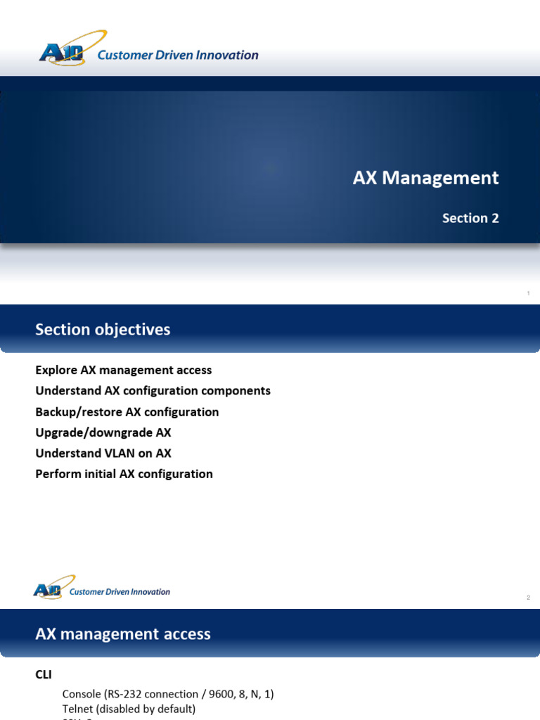 A10 Training 02 Management | PDF | Computer Network | Command Line ...
