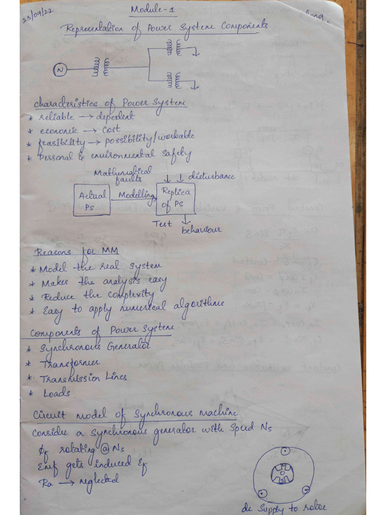 Power System Analysis Module 1 VTU | PDF