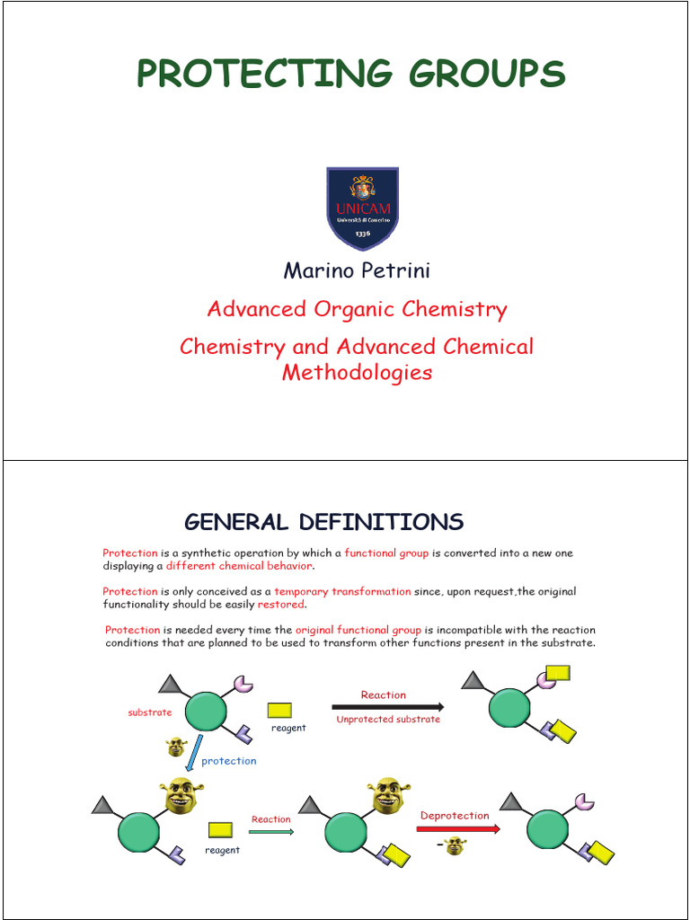 6L-Protecting Groups | PDF | Ether | Amine