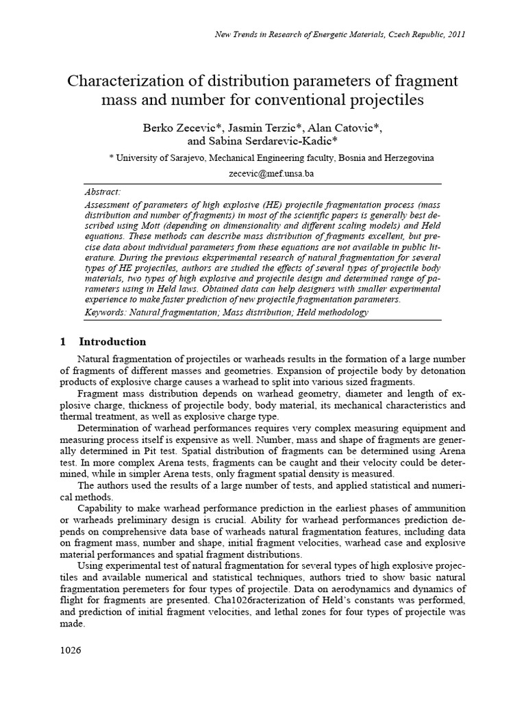 Characterization of Distribution Paramet | PDF | Strength Of Materials ...