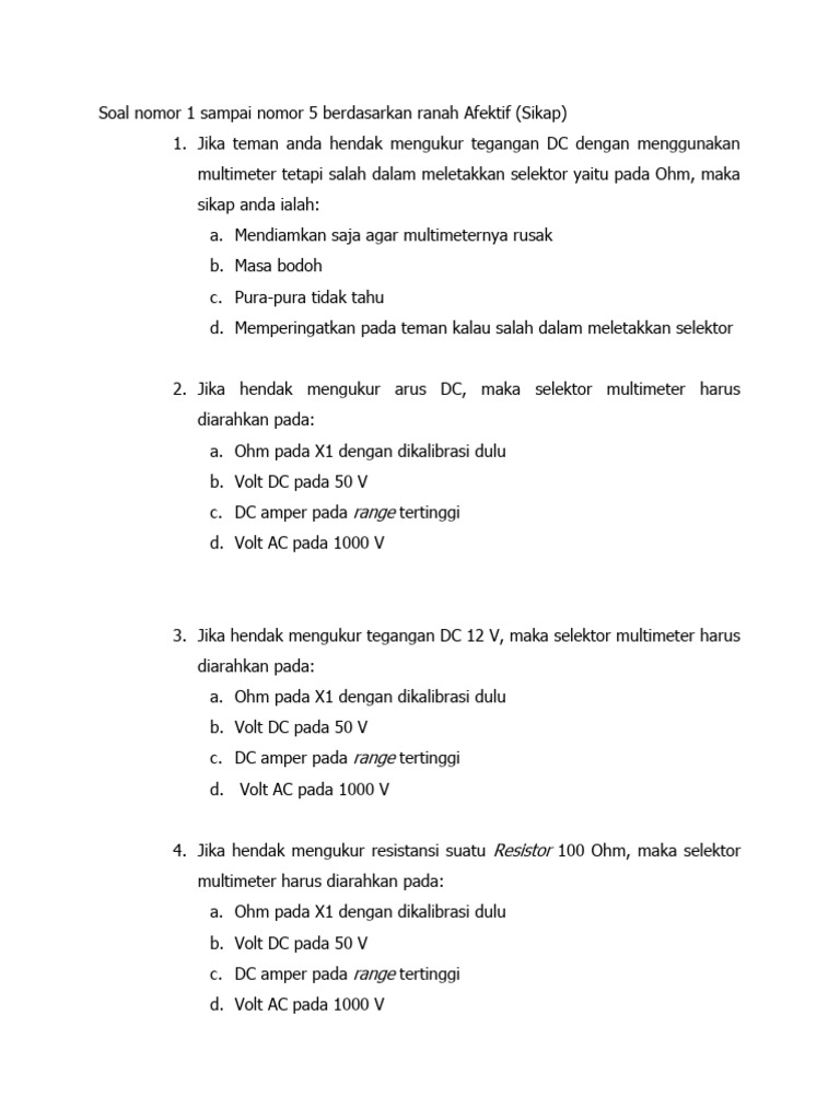Soal DPE X 2023-2024 | PDF