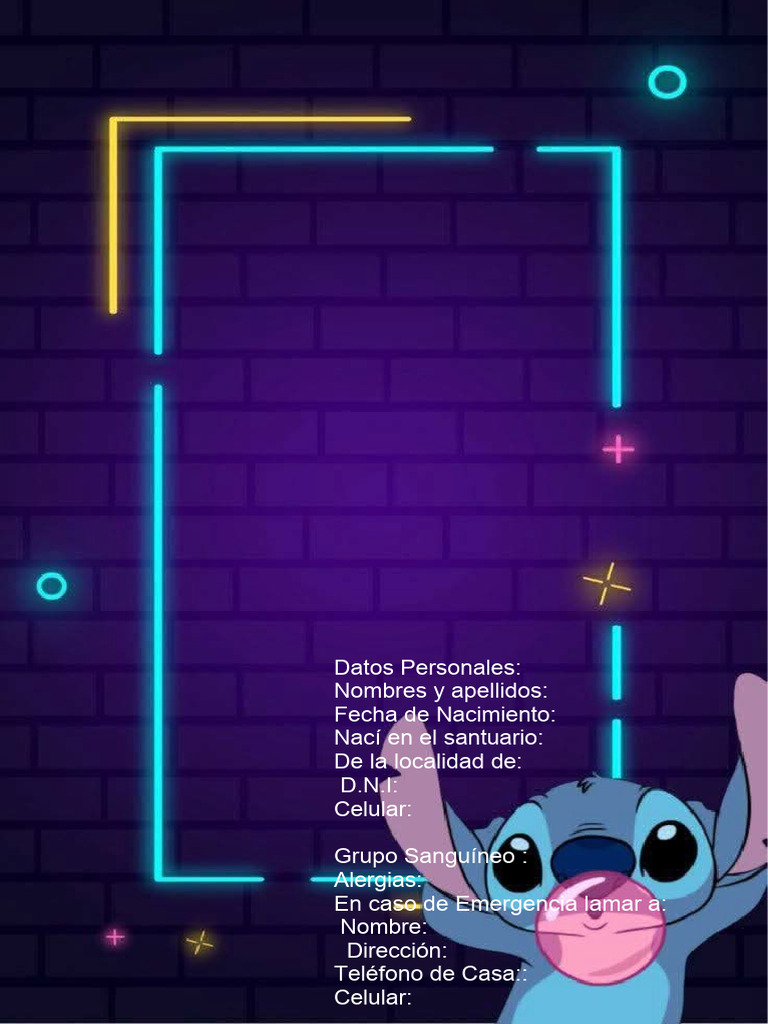 Fondo Neón Stitch | PDF