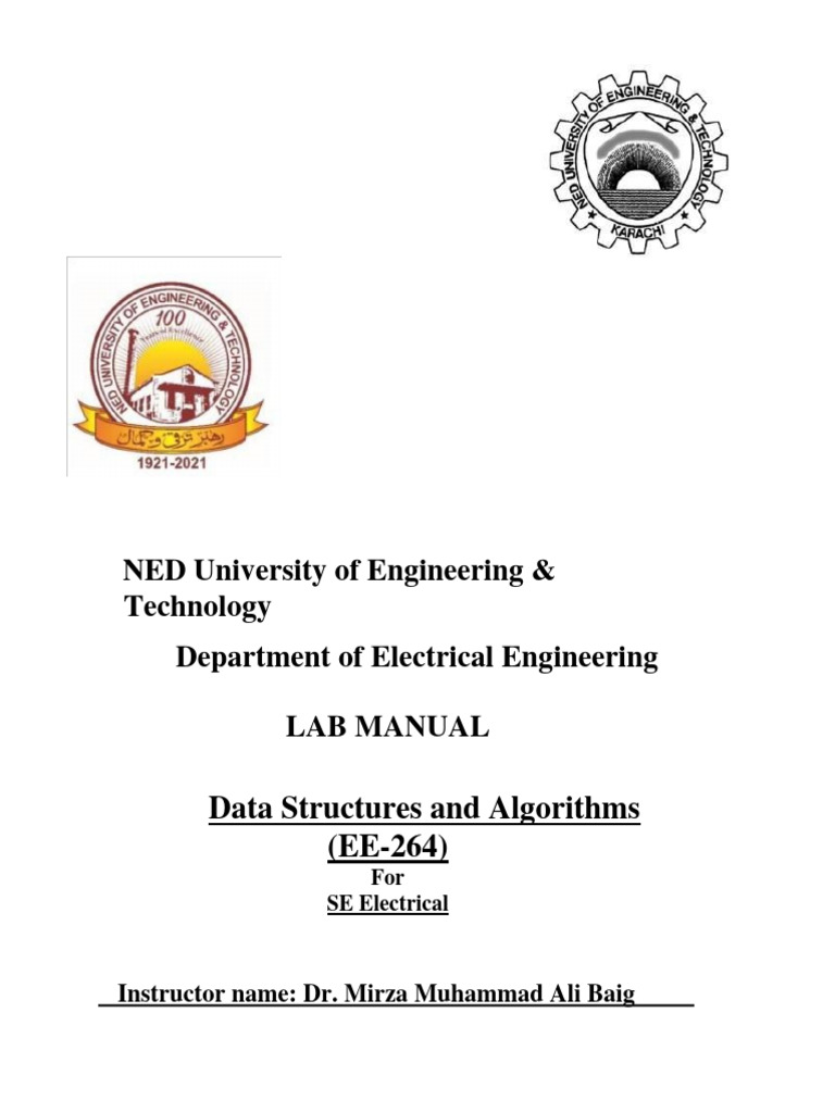 Data Structures and Algorithm MANUAL | PDF | Systems Engineering | Software Engineering