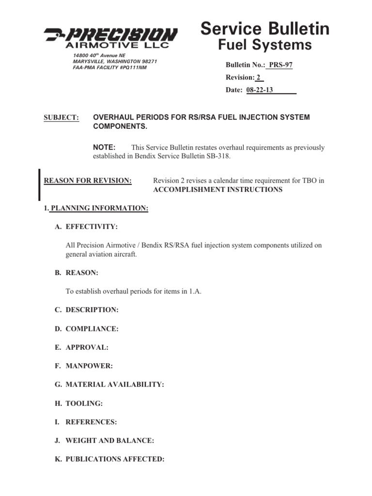 PRS 97 Rev2 | PDF | Fuel Injection | Engines