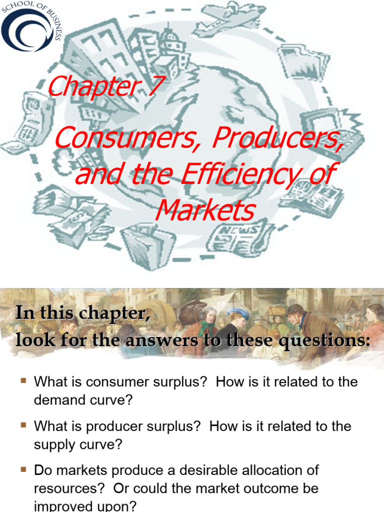 Market Efficiency: Consumer and Producer Surplus | PDF | Economic ...