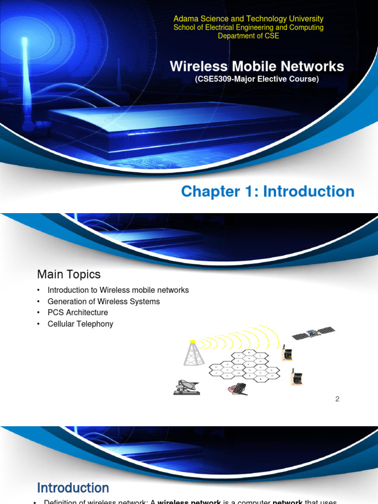 Chapter 1 | Download Free PDF | High Speed Packet Access | Cellular Network
