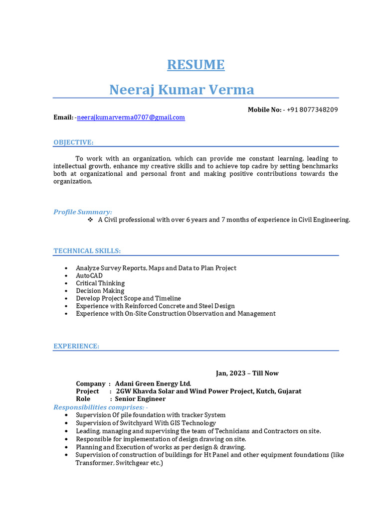 Neeraj Kumar Verma | PDF | Solar Power