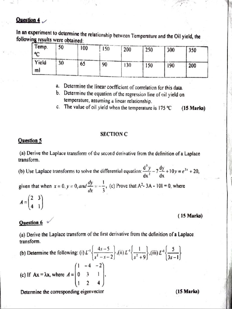 300 Level Past Questions | PDF