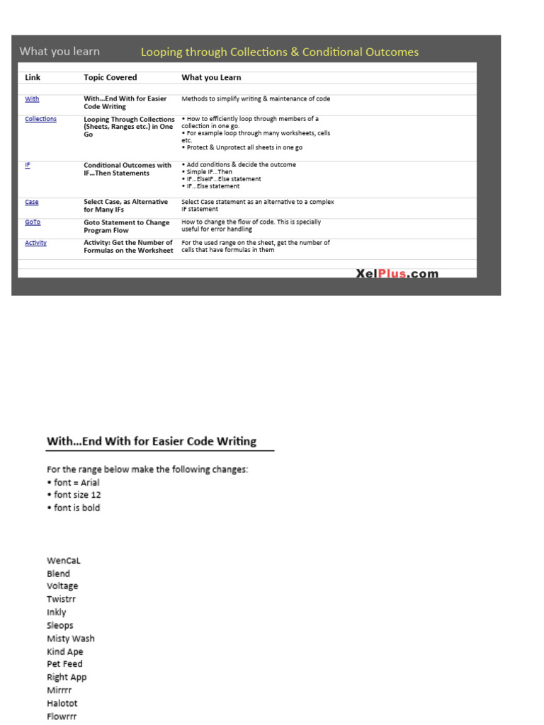 S6_Collections_With_IF_Start | PDF | Control Flow | Software Development