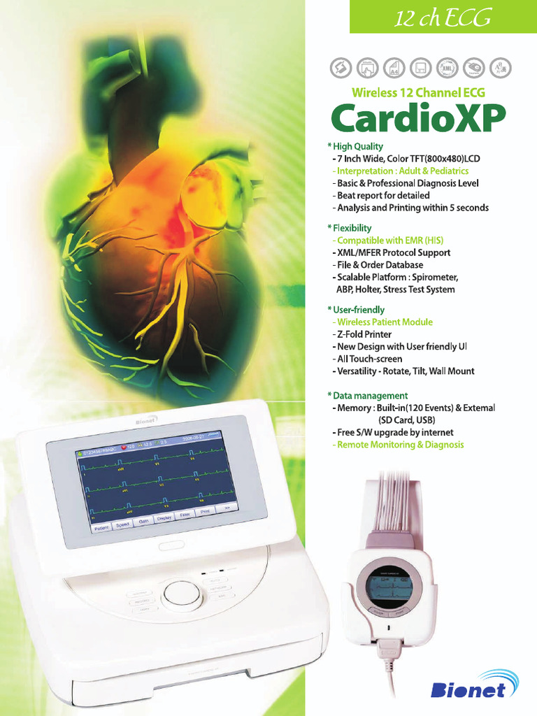 Bionet Cardio XP 12 Channel Ecg Machine | PDF