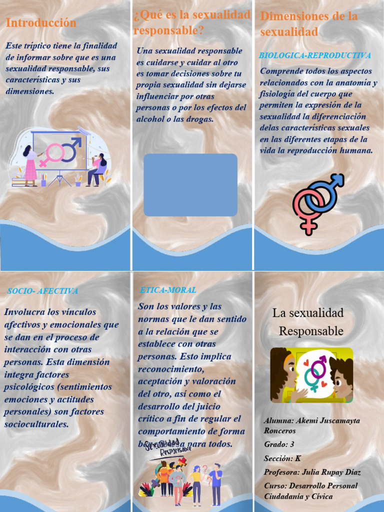Triptico 9 | PDF | La sexualidad humana | Las emociones