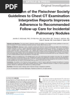 2017 Fleischner Guidelines for Nodules | PDF | Ct Scan | Cancer
