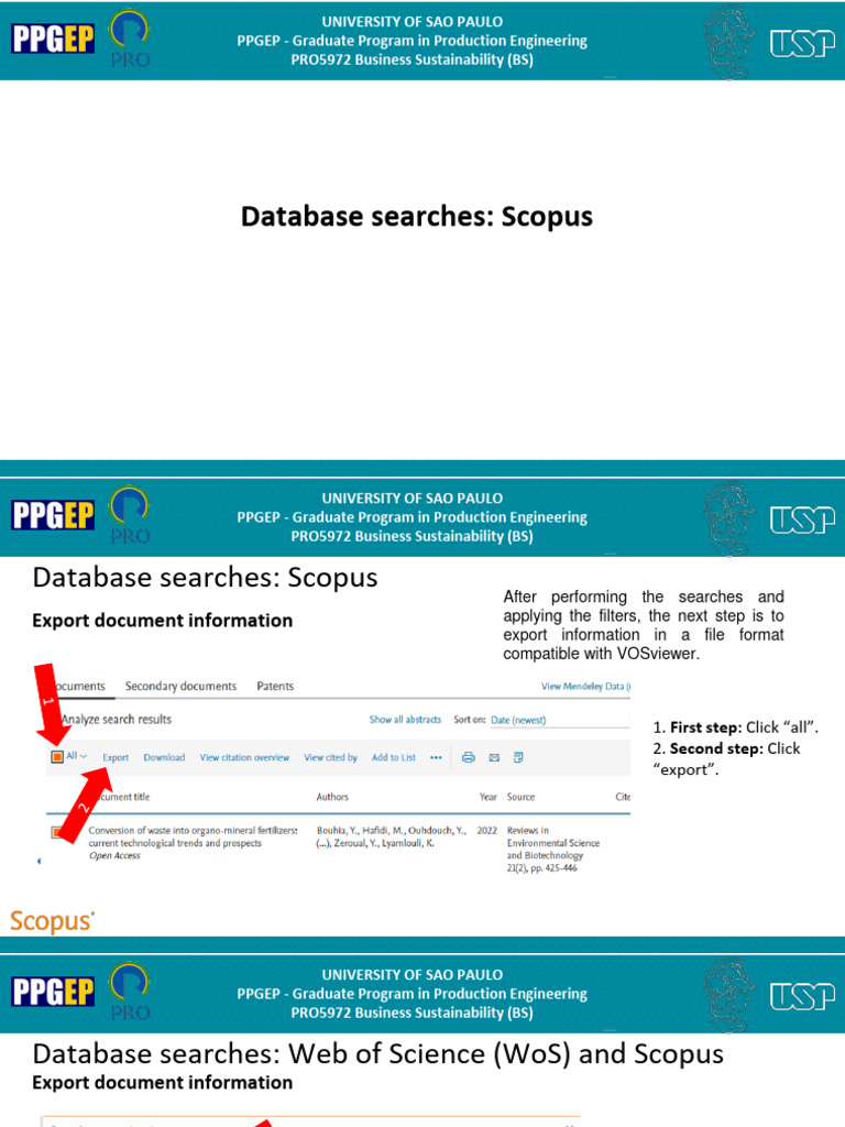 Nota 6 Nov 2023 VOSviewer - Slides Scopus Search | PDF | Data | Information Retrieval