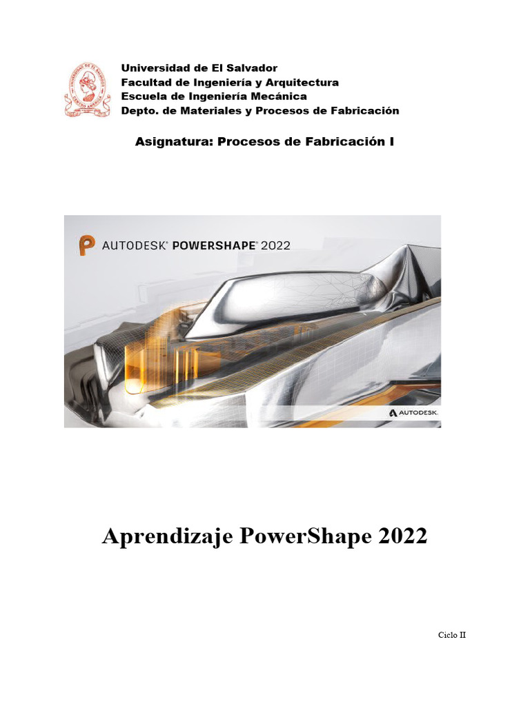 Guía de Laboratorio PowerShape # 1. - Introducción A PowerShape 2022 | PDF | Ventana ...