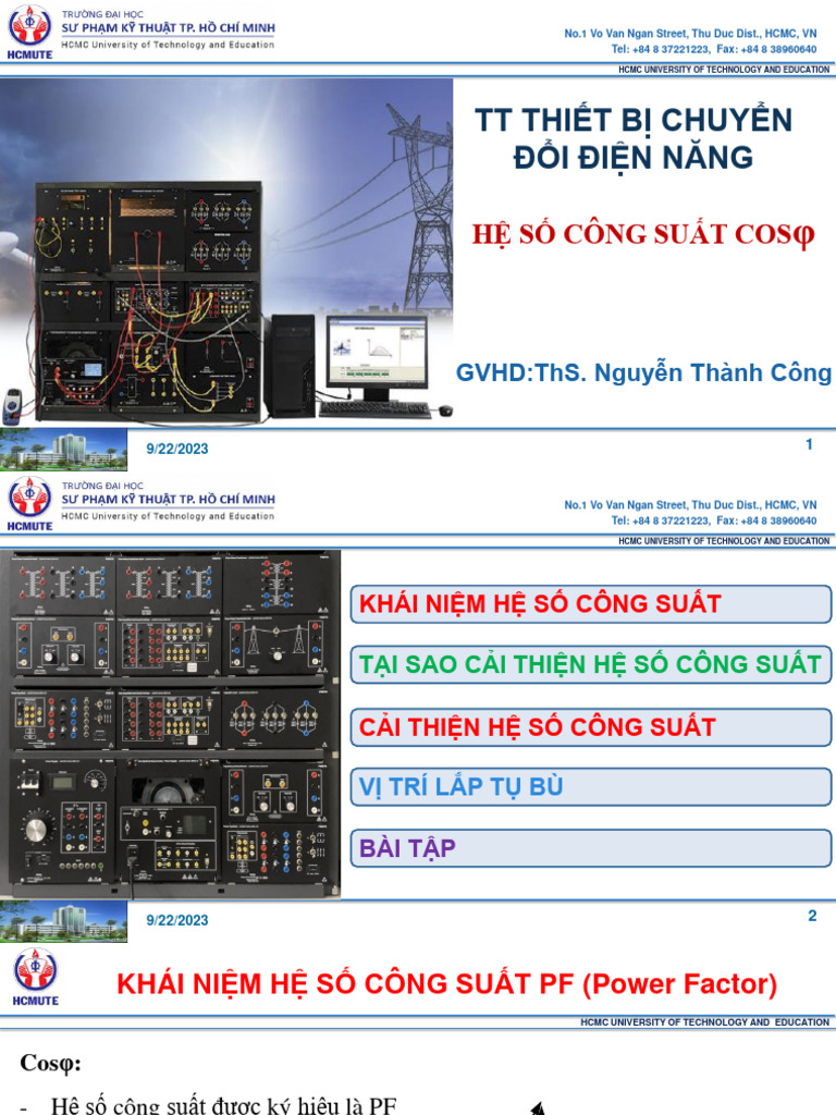 TT Thiet Bi Chuyen Đoi Đien Nang - Cosfi | PDF
