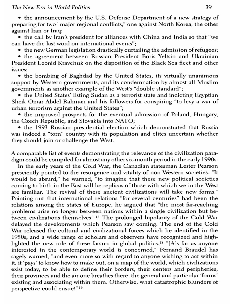 Huntington S. The Clash of Civilizations | Download Free PDF ...