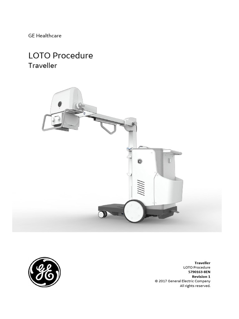 GE Healthcare LOTO Procedure Guide | PDF | Capacitor | Electrical Connector