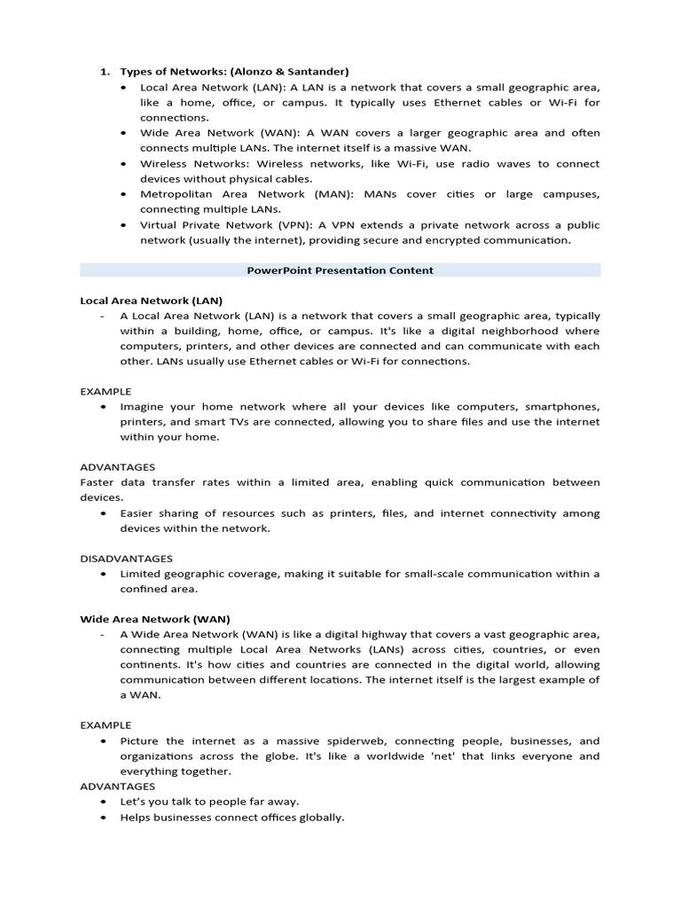 Networking Topic | PDF | Computer Network | Local Area Network