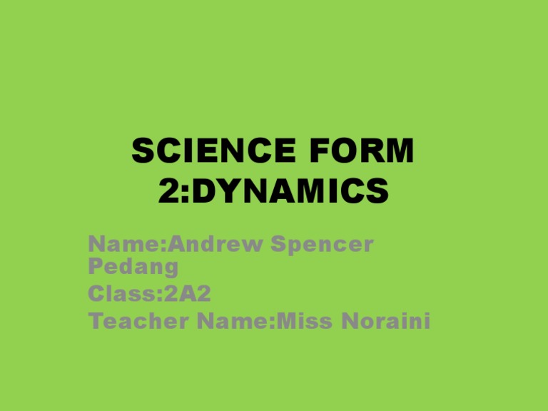 Science Form 2 | PDF