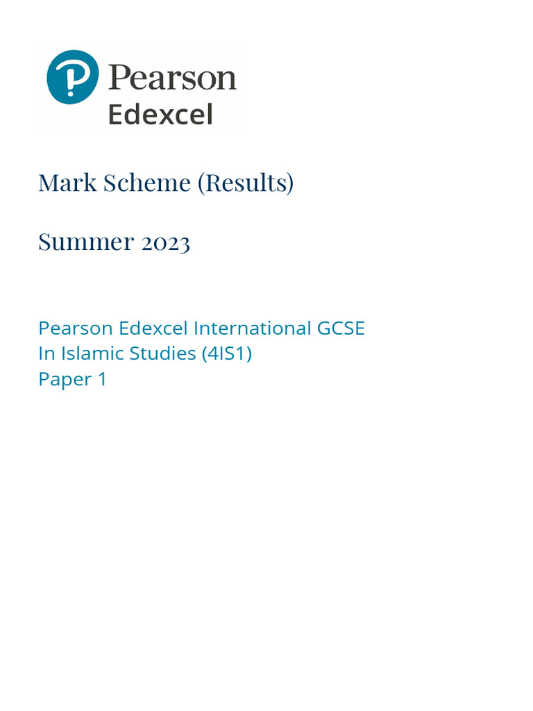 4is1-01-rms-20230824 Ghada 2023 Exm mrksch | PDF | Muhammad | Quran