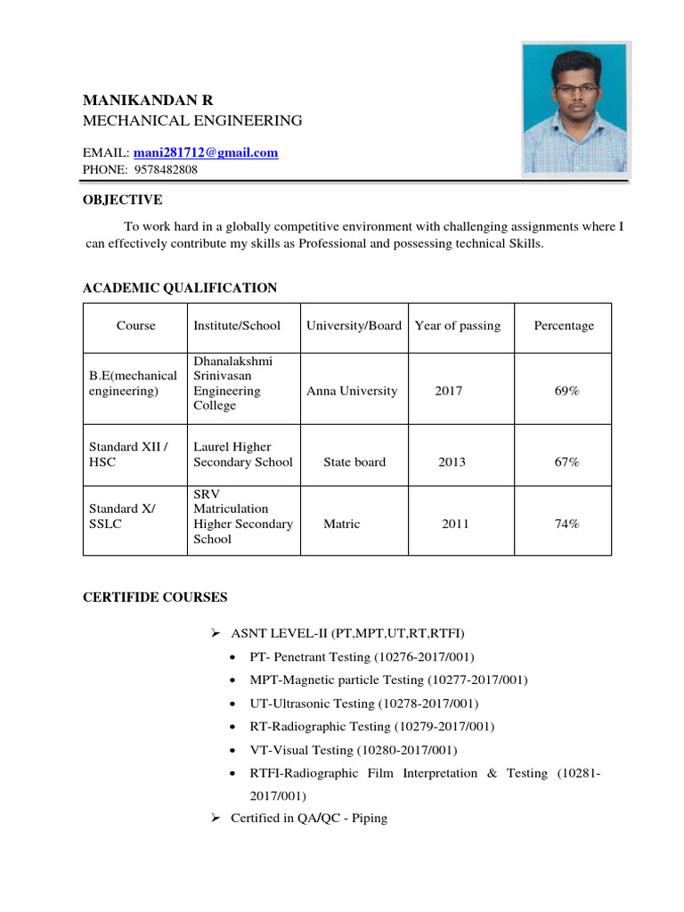 Mani Resume | PDF | Engineering | Business