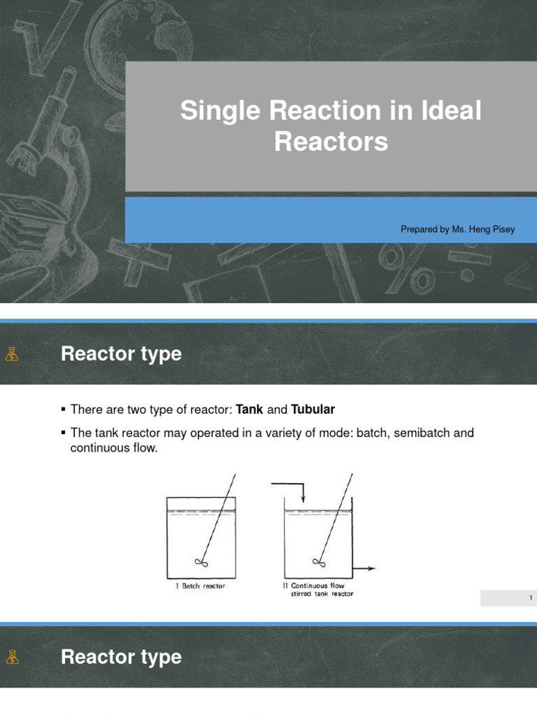 Kinetic and Ideal Reactors (Lecture 2) | PDF | Chemical Reactor | Chemical Reaction Engineering