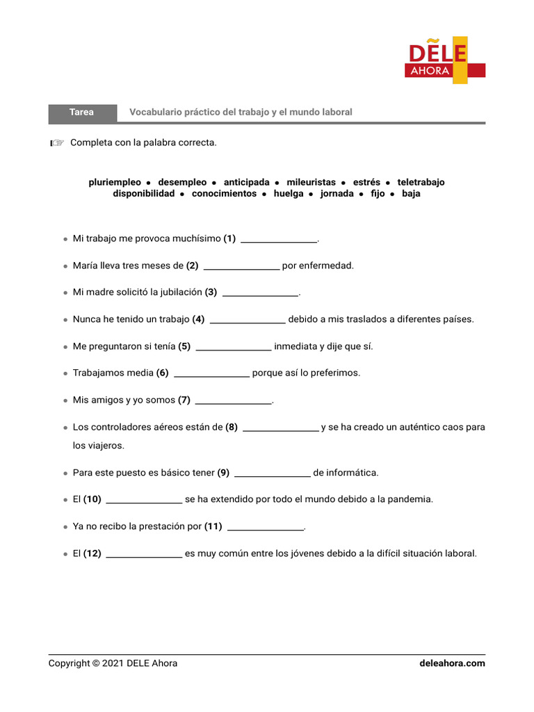 vocabulario-practico-del-trabajo-y-el-mundo-laboral | PDF