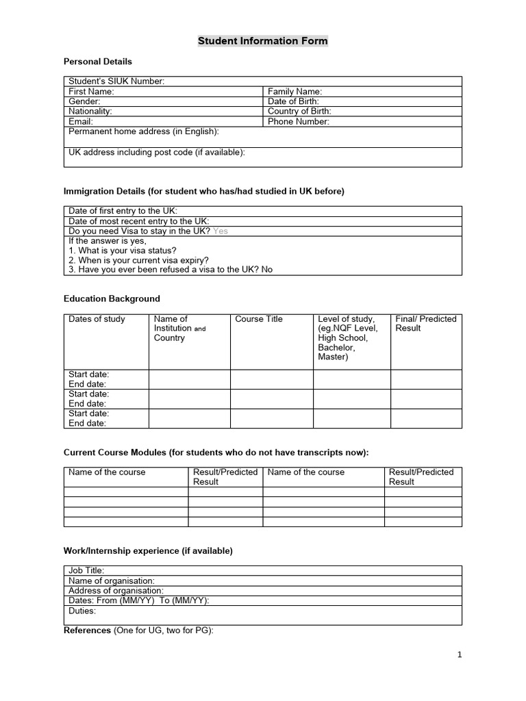 SIS Sheet | PDF | Travel Visa | International Law