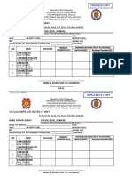 PFT Form 2022 | PDF | Military | Philippines