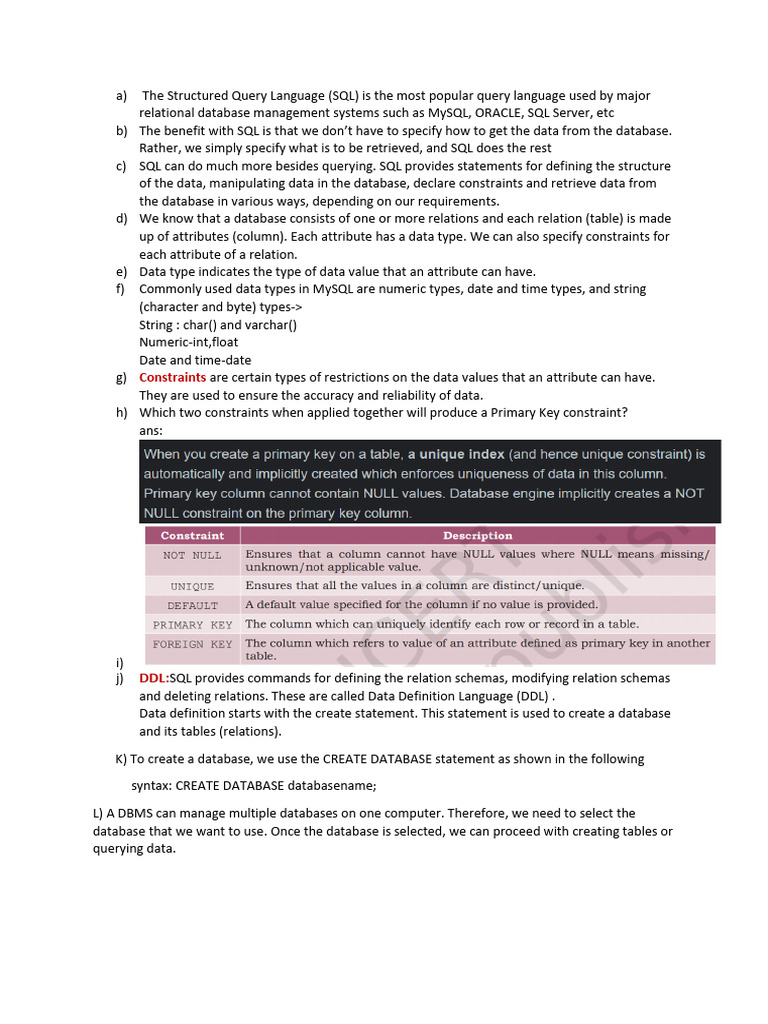 Comprehensive Guide to SQL Basics | PDF | Relational Database | Sql