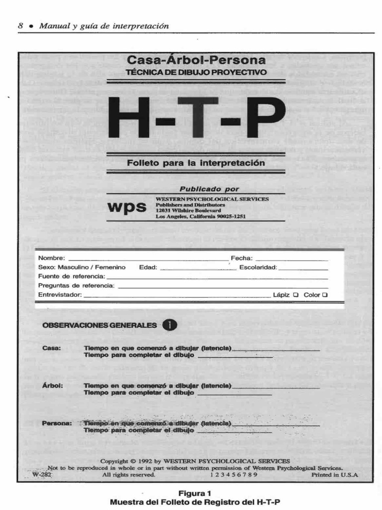 Folleto Interpretacion HTP | PDF