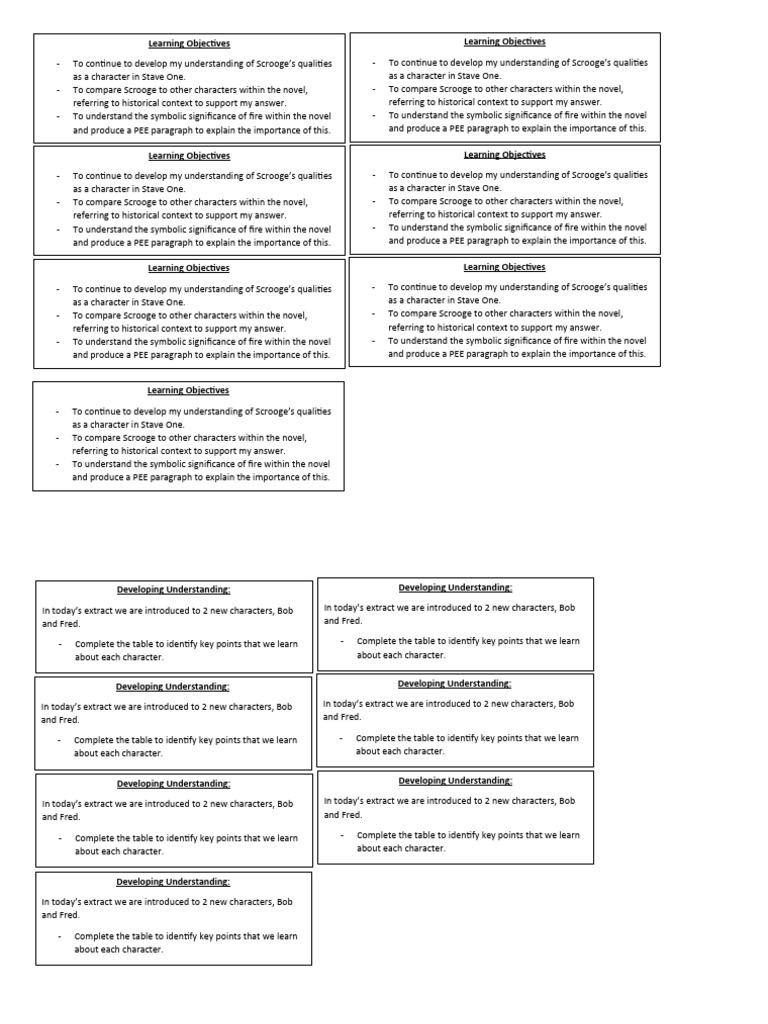 Lesson 3 - Fred, Scrooge and Bob | PDF | A Christmas Carol | Metaphor